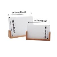 China U Shaped Acrylic Sublimation Led Photo Frame With Wooden Base Photo Printing Picture Frame Blanks for sale