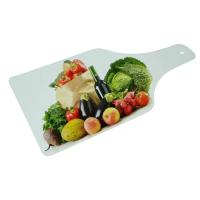 China Various Shape Sublimation Glass Chopping Board Heat Resistance Sublimation Glass Cutting Board Blanks for sale