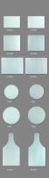 China Various Shape Sublimation Glass Chopping Board Heat Resistance Sublimation Glass Cutting Board Blanks for sale
