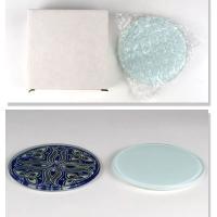 China Customized Sublimation Glass Coaster Blanks For Photo Printing 10cm Size for sale