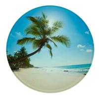 China Customized Sublimation Glass Coaster Blanks For Photo Printing 10cm Size for sale