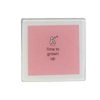 China Square Shape Tempered Glass Coaster Blanks For Sublimation Heat Transfer Printing for sale