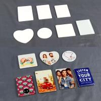 China Glass Sublimation Fridge Magnet Blanks Custom Refrigerator Magnets for sale