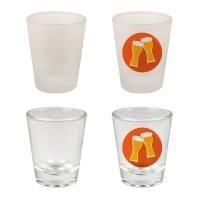 China Customizable Sublimation Shot Glass Blanks 1.5oz 3oz For Sublimation Printing for sale