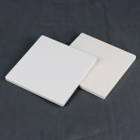 China Non Slip Sublimation Ceramic Coaster Blanks With Cork Back 10cm And 10.8cm Size for sale