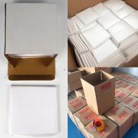 China Non Slip Sublimation Ceramic Coaster Blanks With Cork Back 10cm And 10.8cm Size for sale