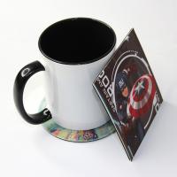 China Sublimation Coaster Blanks Round And Square Leather Coasters Custom Print Sublimation Coasters for sale
