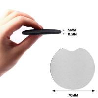 China 10cm Sublimation Neoprene Car Coaster Blanks Round Sublimation Coasters for sale