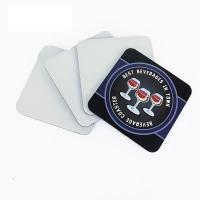 China Hardwood MDF Sublimation Coasters Blanks Heat Transfer Printing 9cm 9.5cm 10cm Size for sale