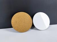 China Custom Blank MDF Sublimation Cork Coasters Wear Resistant Blank Coasters For Printing for sale