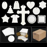 China 3 Inch Round Ceramic Sublimation Christmas Ornaments For Heat Transfer Printing for sale