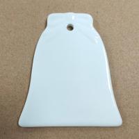 China 3 Inch Round Ceramic Sublimation Christmas Ornaments For Heat Transfer Printing for sale