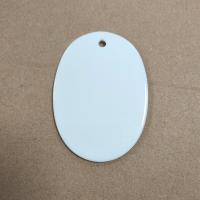 China 3 Inch Round Ceramic Sublimation Christmas Ornaments For Heat Transfer Printing for sale