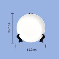 China 6'' 8'' 10'' Sublimation Ceramic Plates Blanks Custom Round Sublimation Dishes for sale