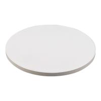China Blank Coated Round Shape Sublimation Ceramic Coaster With Cork Back for sale