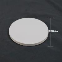 China Blank Coated Round Shape Sublimation Ceramic Coaster With Cork Back for sale