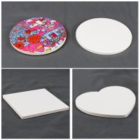 China Blank Coated Round Shape Sublimation Ceramic Coaster With Cork Back for sale