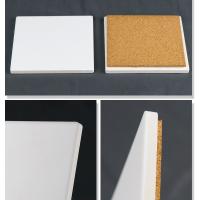 China Square White Coated Ceramic Coasters For Sublimation Custom Printed Ceramic Coasters for sale