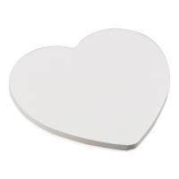 China Printable Heart Shape Sublimation Ceramic Coaster Blanks Personalized Ceramic Coasters for sale