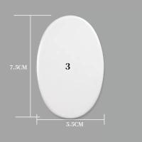 China Blank Coated Oval Sublimation Ceramic Photo Tiles Memorial Portraits For Seniors Tombstone Ceramic Photo Tiles for sale