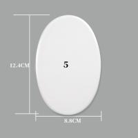 China Blank Coated Oval Sublimation Ceramic Photo Tiles Memorial Portraits For Seniors Tombstone Ceramic Photo Tiles for sale