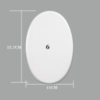 China Blank Coated Oval Sublimation Ceramic Photo Tiles Memorial Portraits For Seniors Tombstone Ceramic Photo Tiles for sale