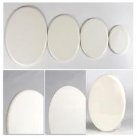China Blank Coated Oval Sublimation Ceramic Photo Tiles Memorial Portraits For Seniors Tombstone Ceramic Photo Tiles for sale