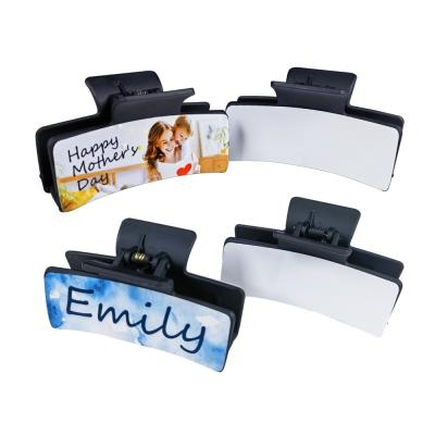 China Creative DIY Custom Sublimation PET Hair Claw Clips For Mother'S Day Gift for sale