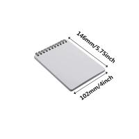 China DIY Double-Sided Printed PET Plastic Vertical Blank Sublimation Coil Notebook A6 Personalized Spiral Notebooks for sale