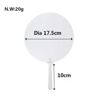 China DIY Double-Sided Printed PET Plastic Sublimation Advertising Fan Promotional Gift Custom Hand Fans for sale