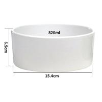 China 5'' 6'' Coated Ceramic Sublimation Dog Bowl Blanks Sublimation Pet Bowls for sale