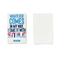 China Double Sided Sublimation Metal Blanks Printable Sublimation Business Card Blanks for sale
