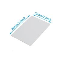 China DIY Personalized Double-Sided Printable Sublimation Plastic Business Card Blanks Custom Name Card for sale