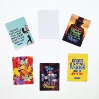 China DIY Personalized Double-Sided Printable Sublimation Plastic Business Card Blanks Custom Name Card for sale