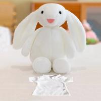 China DIY 30cm Sublimation Stuffed Animals Easter Bunny Plush Toy With Customizable T Shirt for sale