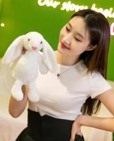 China DIY 30cm Sublimation Stuffed Animals Easter Bunny Plush Toy With Customizable T Shirt for sale