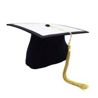 China Printable Sublimation Graduation Cap Blanks For DIY Printing Sublimation Academic Mortarboard for sale
