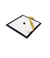 China Printable Sublimation Graduation Cap Blanks For DIY Printing Sublimation Academic Mortarboard for sale