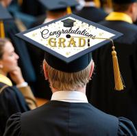 China Printable Sublimation Graduation Cap Blanks For DIY Printing Sublimation Academic Mortarboard for sale