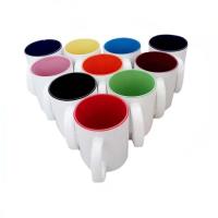 China DIY 11oz White Ceramic Sublimation Coffee Mug Inner Color For Sublimation Photo Printing for sale