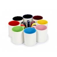 China DIY 11oz White Ceramic Sublimation Coffee Mug Inner Color For Sublimation Photo Printing for sale