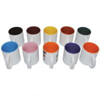 China DIY 11oz White Ceramic Sublimation Coffee Mug Inner Color For Sublimation Photo Printing for sale