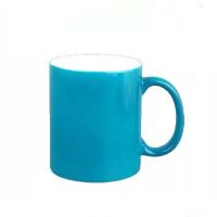 China Ceramic 11oz Sublimation Color Changing Mug Custom Heat Transfer Mugs for sale
