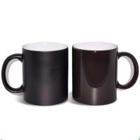 China Ceramic 11oz Sublimation Color Changing Mug Custom Heat Transfer Mugs for sale