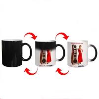 China Ceramic 11oz Sublimation Color Changing Mug Custom Heat Transfer Mugs for sale