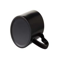 China 11oz Ceramic Mug Sublimation Color Changing Mug With Heart Handle For Sublimation Printing for sale