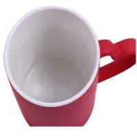 China 11oz Ceramic Mug Sublimation Color Changing Mug With Heart Handle For Sublimation Printing for sale