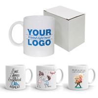 China Sublimation Blank Ceramic White Mug For 11oz Custom Sublimation Mug for sale