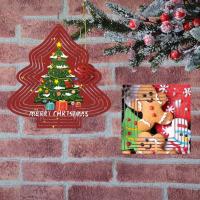 China Sublimation Wind Spinner Blanks Personalized Custom Printed Aluminum Hanging Garden Christmas Decoration Wind Chimes for sale