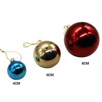 China Christmas Tree Hanging Ball Custom Plastic Sublimation Christmas Balls Ornaments for sale